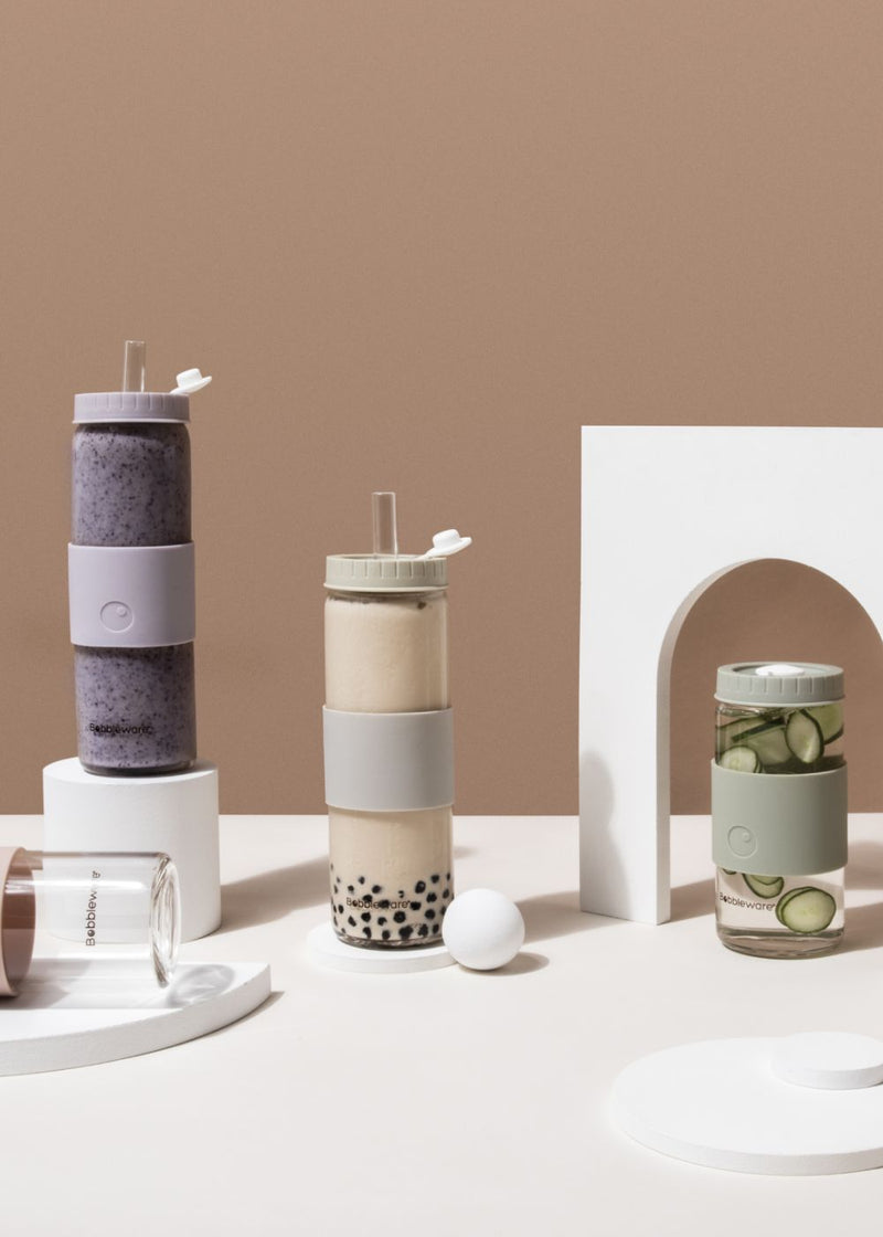 Bobbleware® Reusable Bubble Tea & Smoothie Cup Set